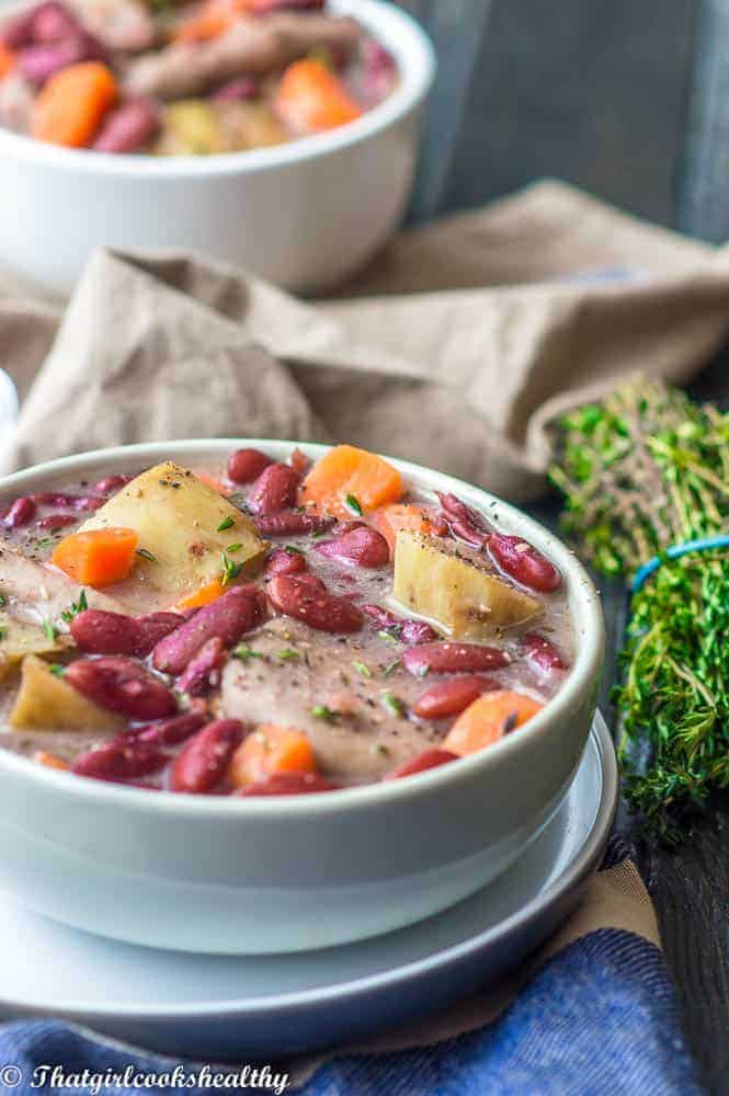 Red pea soup (vegan, gluten free) - That Girl Cooks Healthy