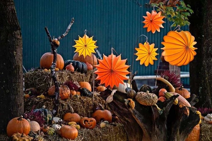 Herbstliche Dekoideen mit Kürbis