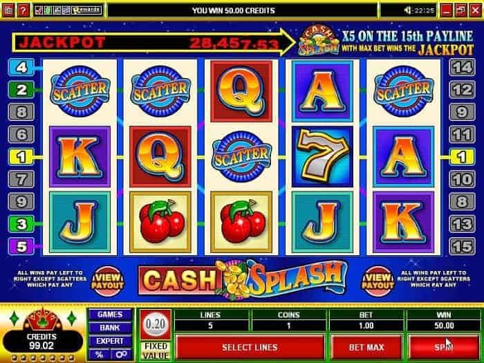 Cash Splash Progressive Jackpot Slot – play free spins!