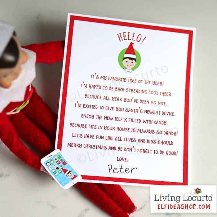 Elf Phone Printable | Easy Christmas Elf Arrival Idea