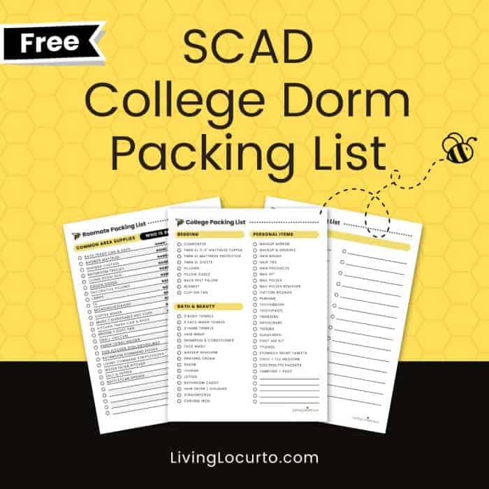 SCAD Hive Dimensions & College Packing List - Living Locurto