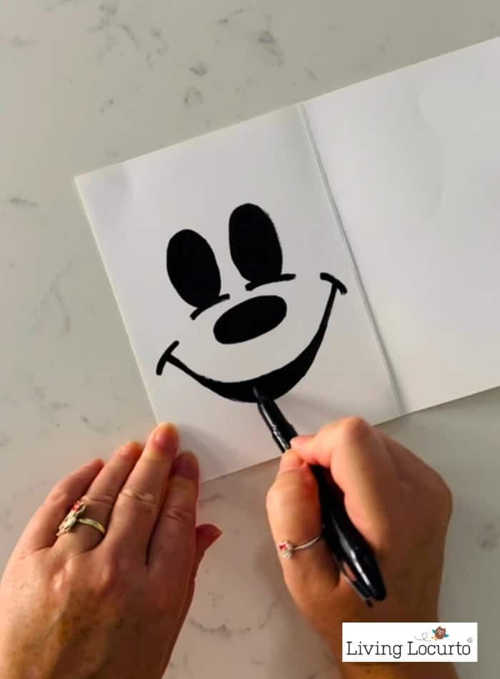 DIY Mickey Ghost Halloween Craft - Living Locurto