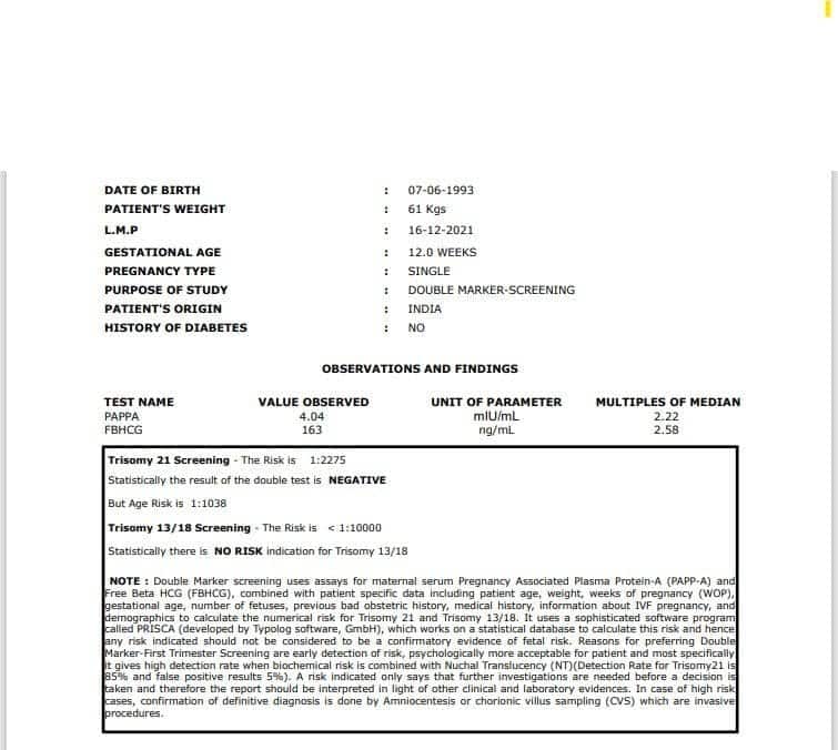 Double (Dual) Marker Test in Jamshedpur | Best Price & Offer