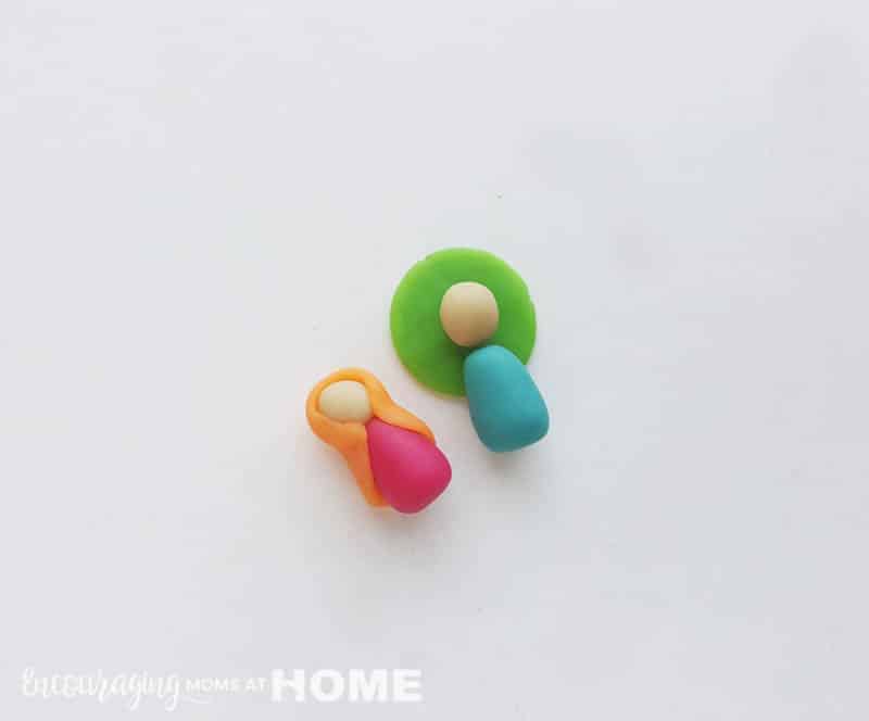 Clay Nativity in a Matchbox Christmas Craft for Kids