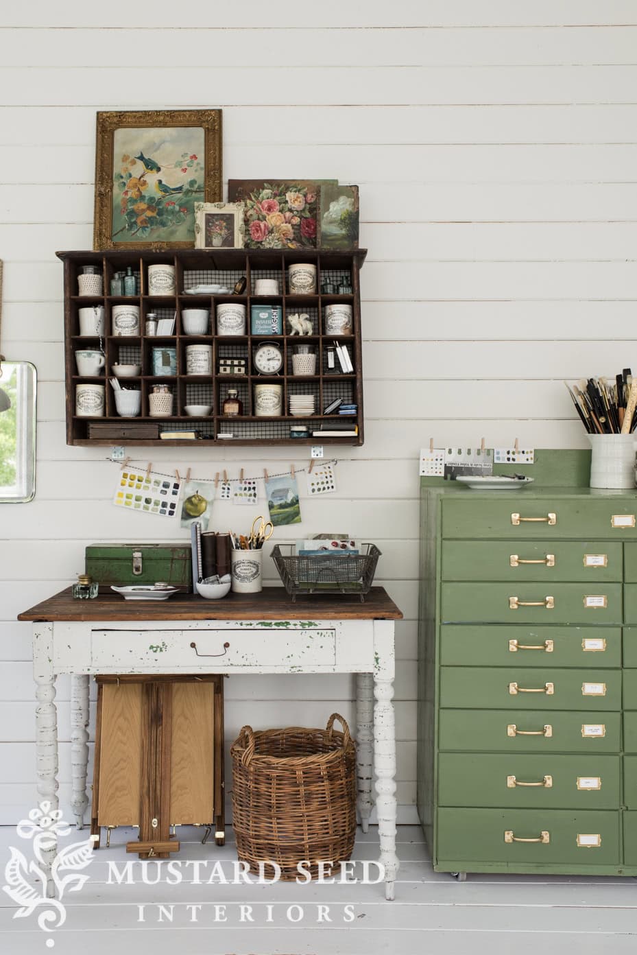 Inspiring Farmhouse Office Decor • Maria Louise Design