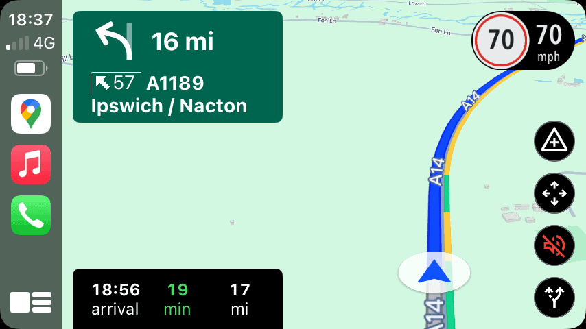 CarPlay: Google Maps Adds Speedometer & Incidents Feature - Tech on the Go