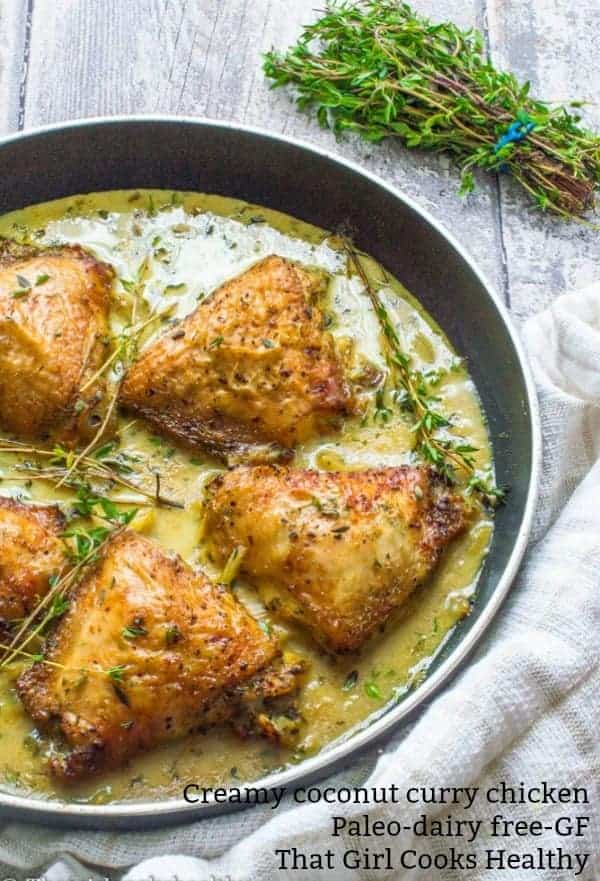 Creamy Coconut Curry Chicken - That Girl Cooks Healthy