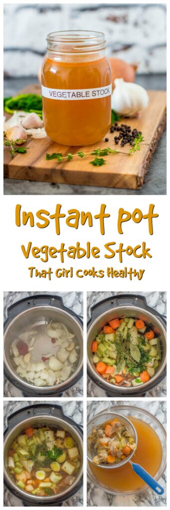 Instant Pot Vegetable Stock (Stove Top Option) - That Girl Cooks Healthy