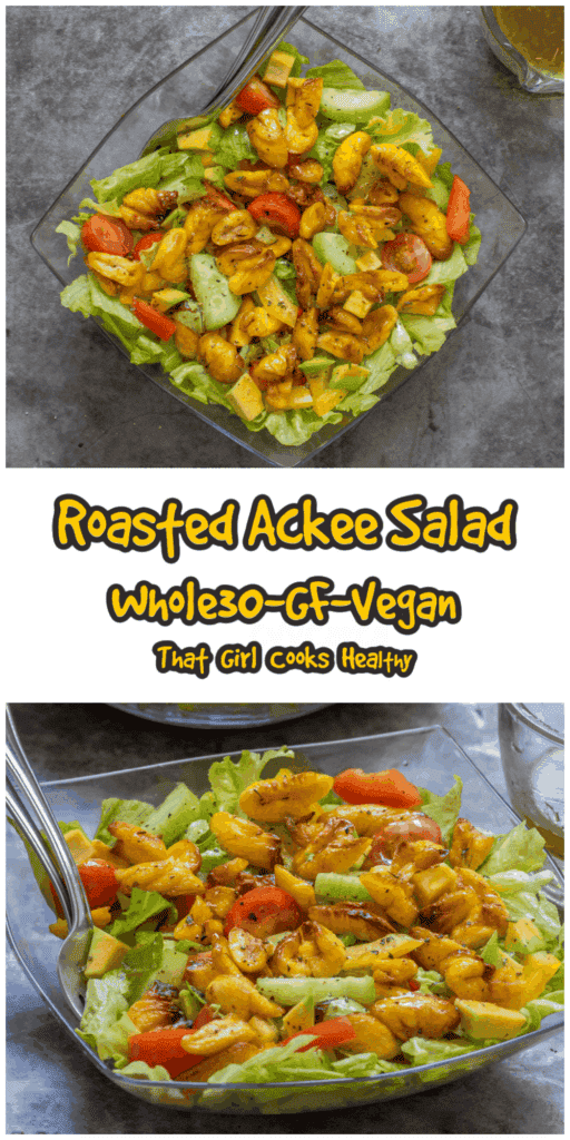 Jamaican Roasted Ackee Salad - That Girl Cooks Healthy