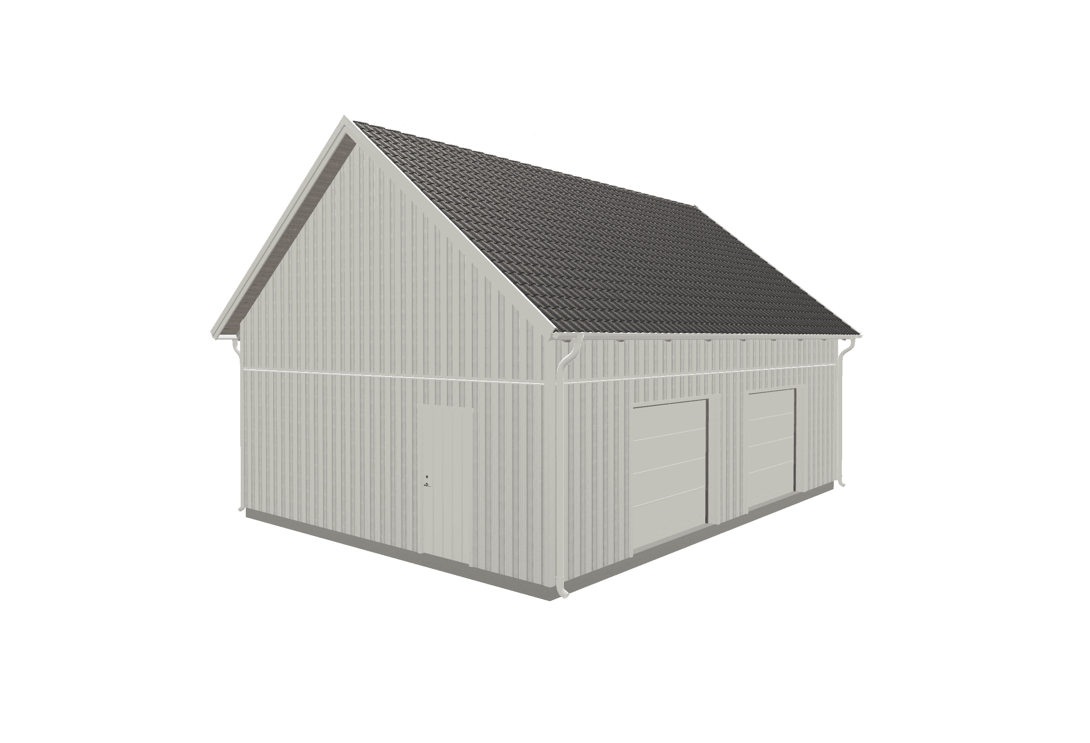 Garage med loft 18273 – Mellby Home