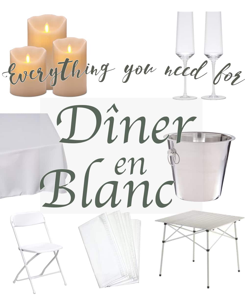 Basic Setup for Dîner en Blanc - Basil And Bubbly