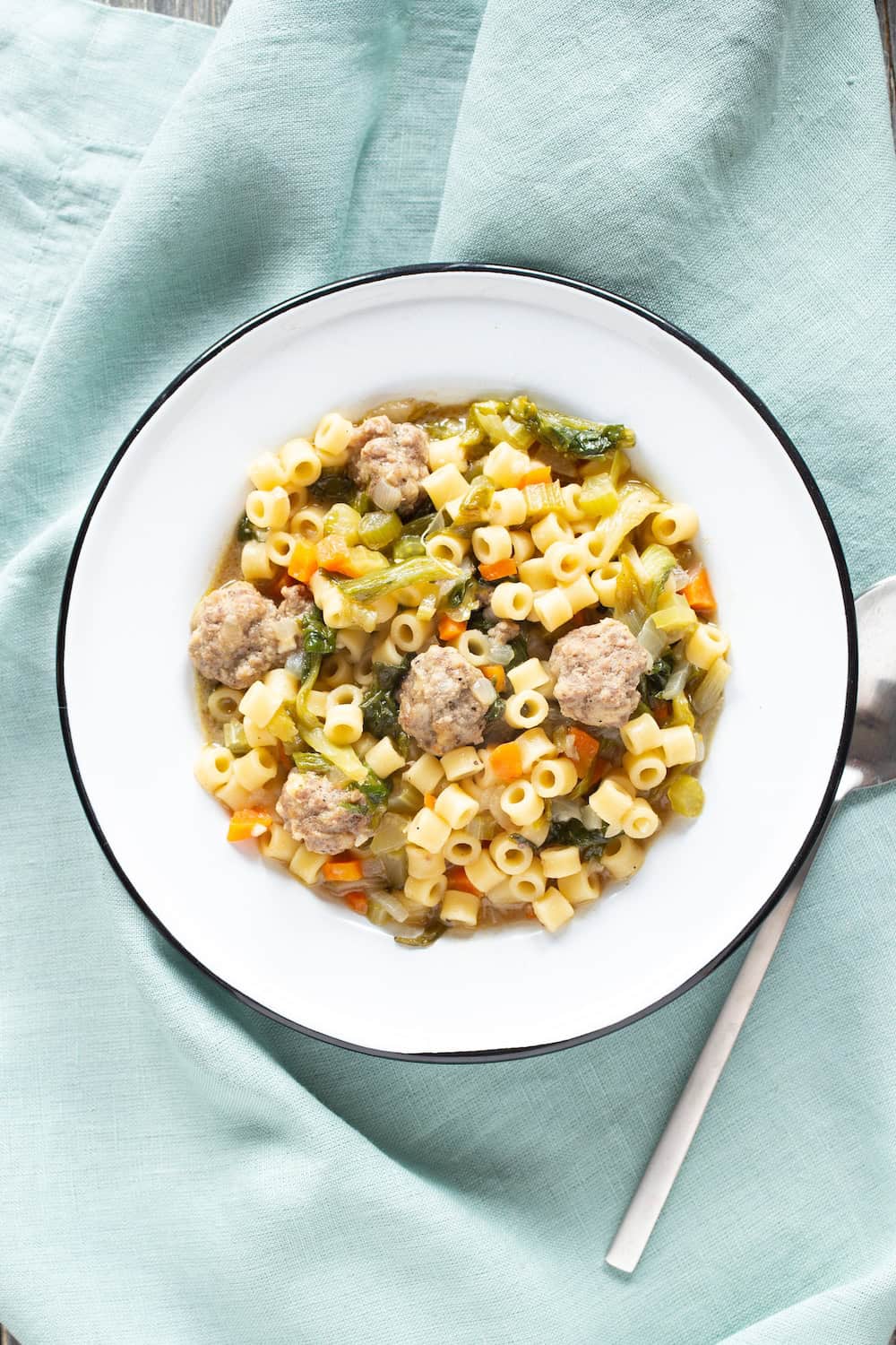 Italian Wedding Soup Pasta (One-Pot Meal) | Good Food Stories