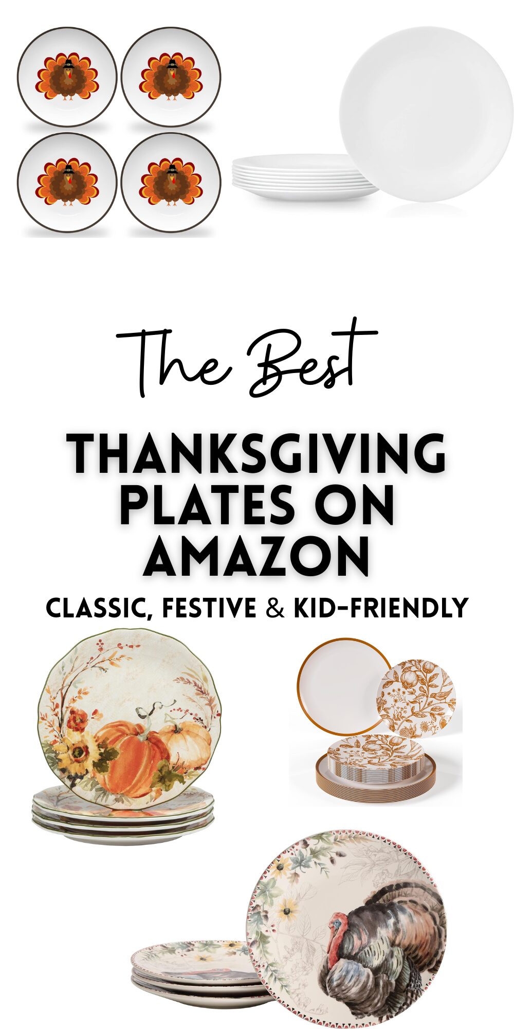 The Best Thanksgiving Dinner Plates on Amazon