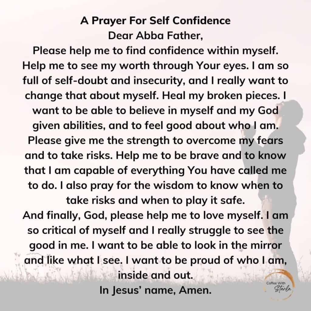 Powerful Prayer For Confidence - Coffee With Starla