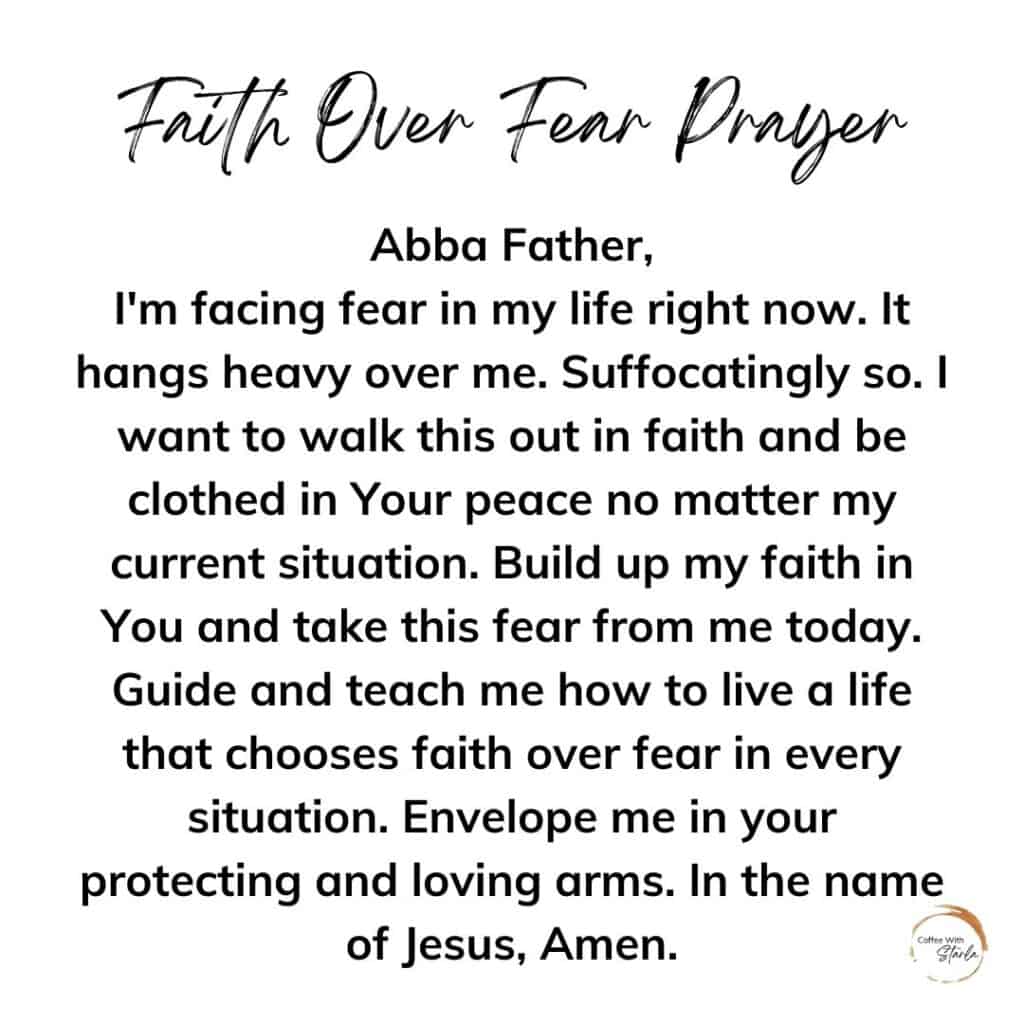 5 Ways To Choose Faith Over Fear - Coffee With Starla