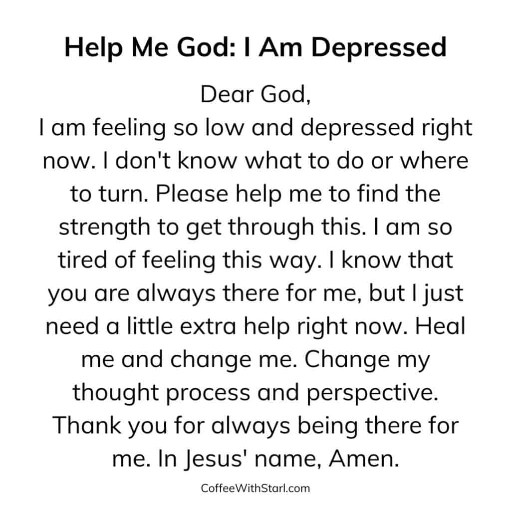 God, help me! 4 Prayers For Desperate Times - Coffee With Starla