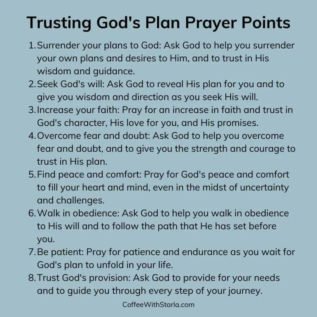 Trusting In God's Plan: Navigating Life's Uncertainties - Coffee With Starla