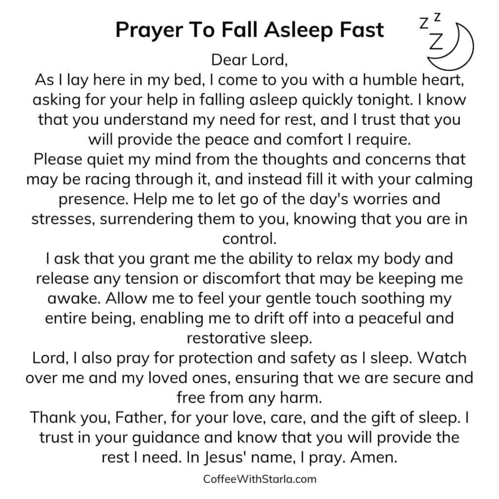 9 Prayers For Sleepless Nights + Prayer Points - Coffee With Starla