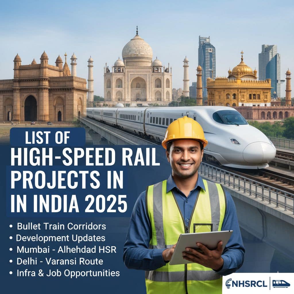 List of High-Speed Rail Projects in India 2025 | Bullet Train Corridors ...