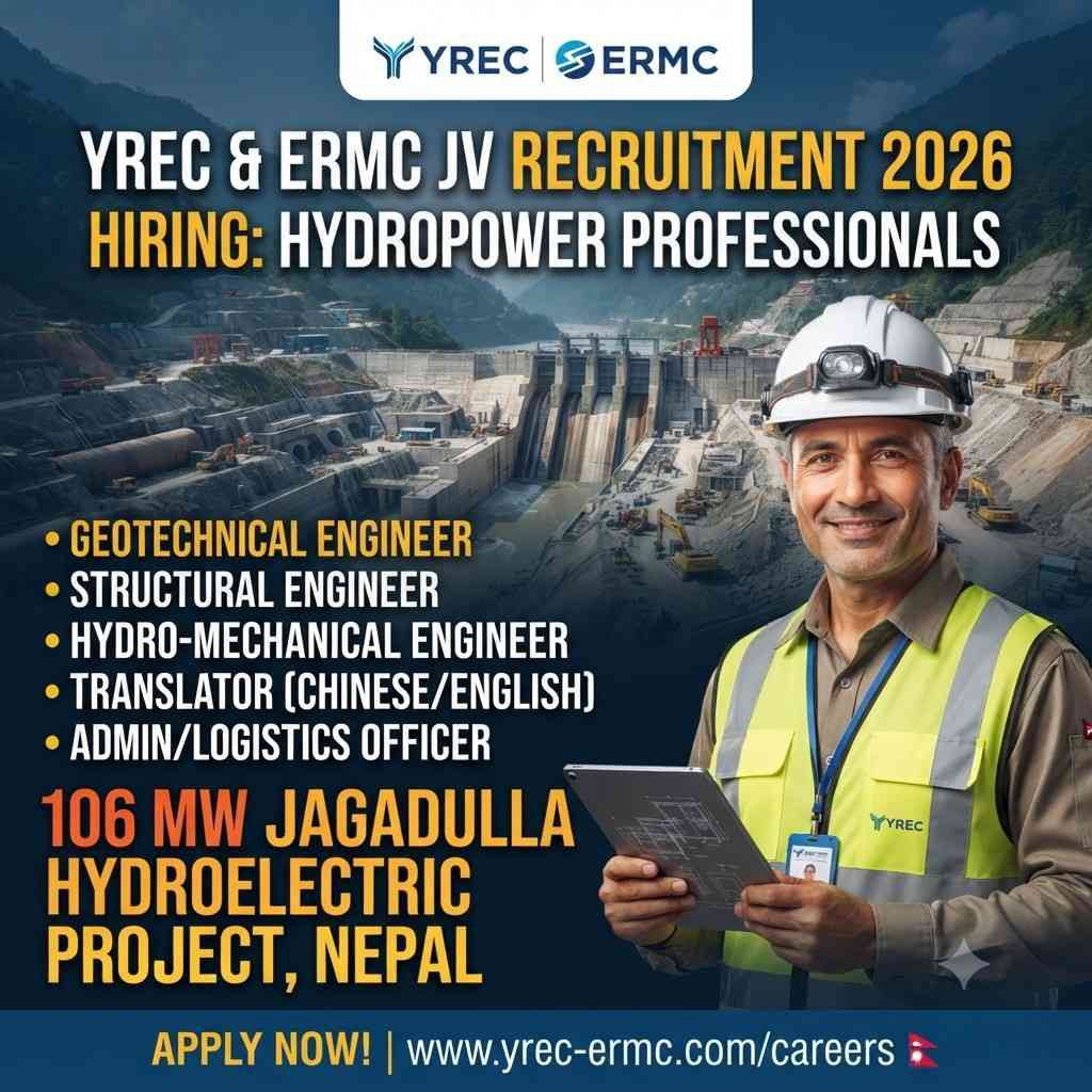 YREC & ERMC JV Recruitment 2026: Apply for Hydropower Engineering Jobs ...