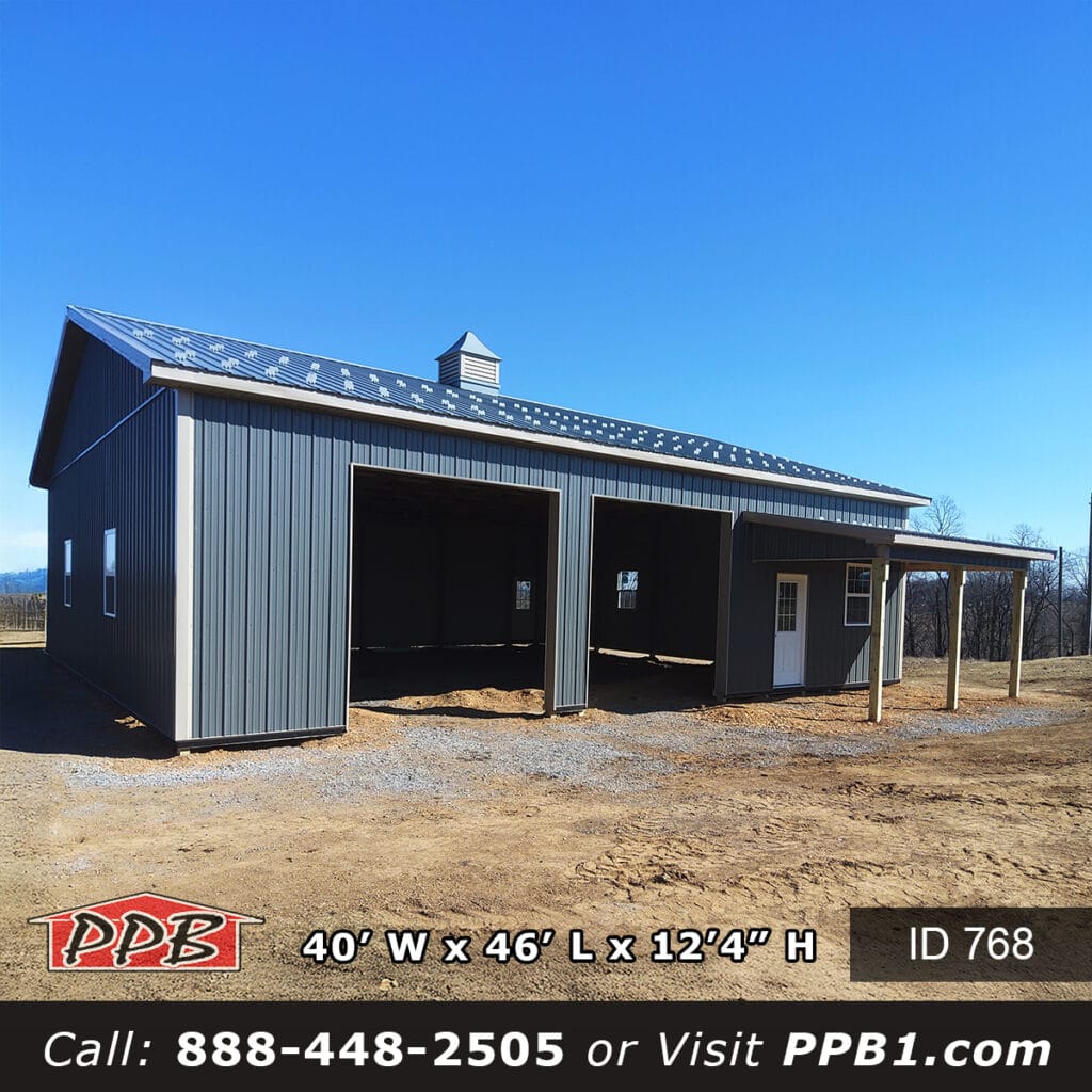 768 (40'Wx46'Lx12'H) | Pioneer Pole Building