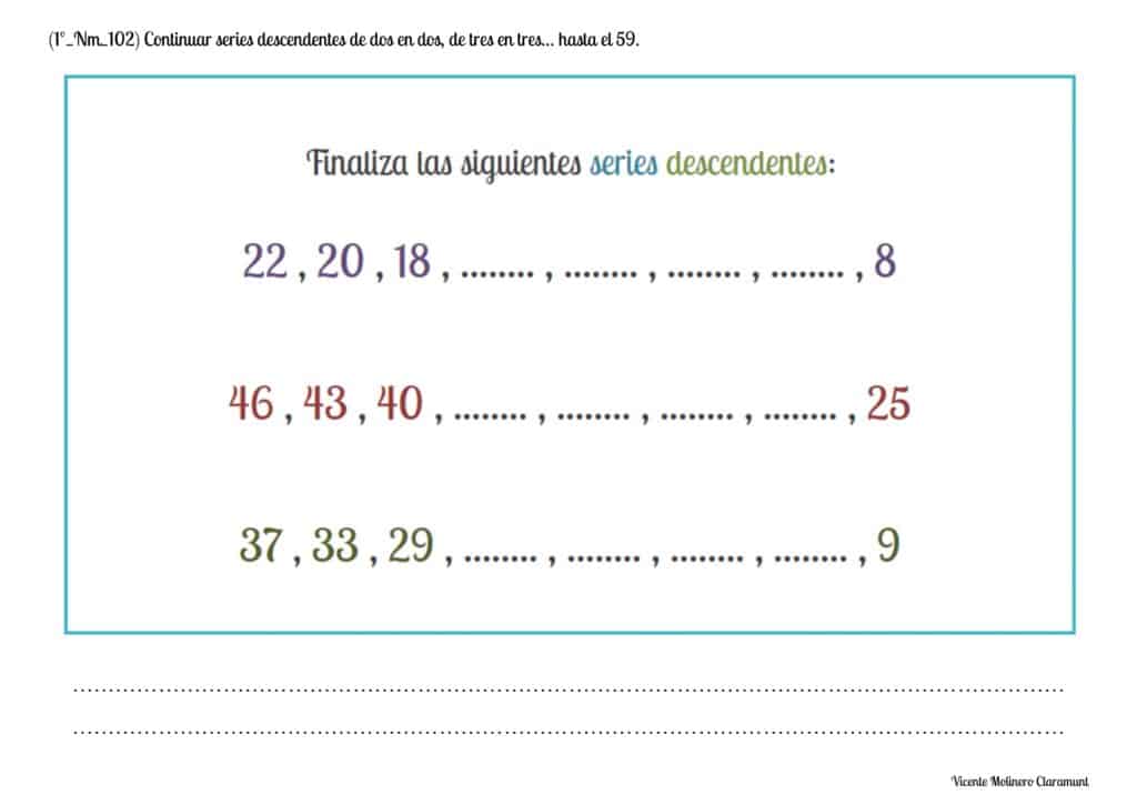 📚 Números del 50 al 60 📚 1º Educación Primaria