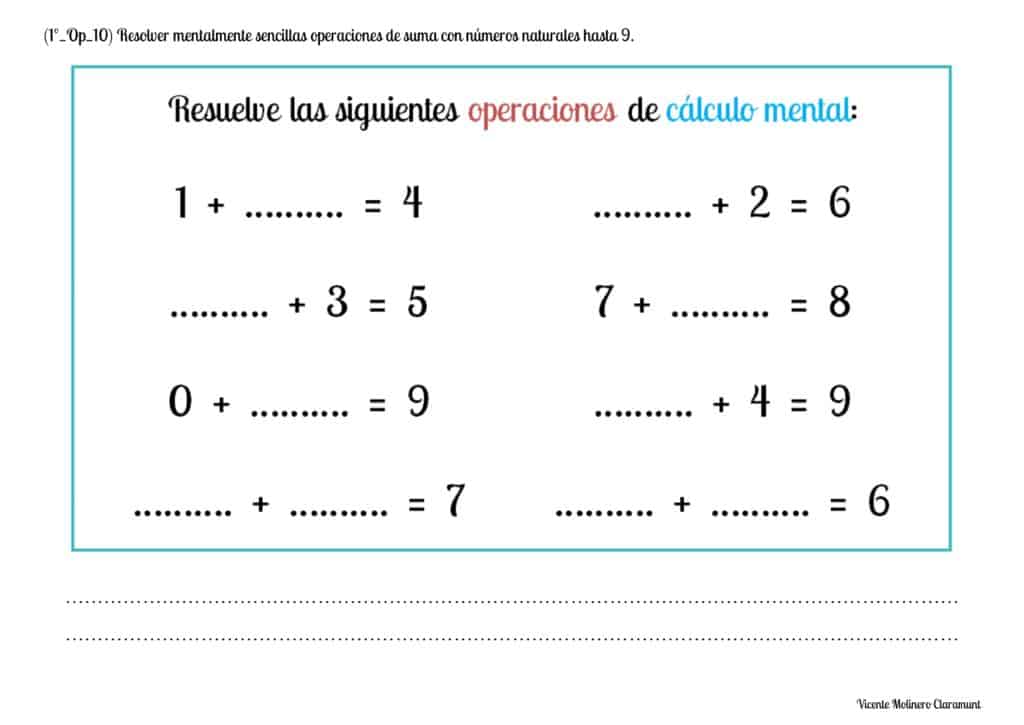 🔢 Aprender a Sumar 🔢 Actividades y Ejercicios 2024