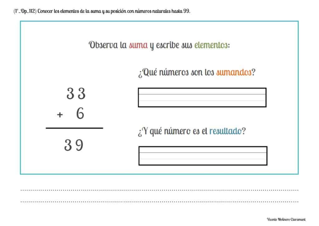 📚 Sumar del 0 al 100 📚 1º Educación Primaria
