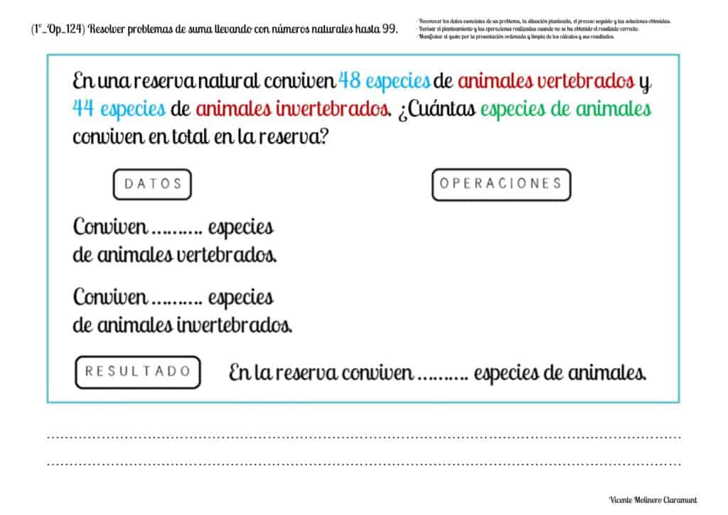 📚 Sumar del 0 al 100 📚 1º Educación Primaria