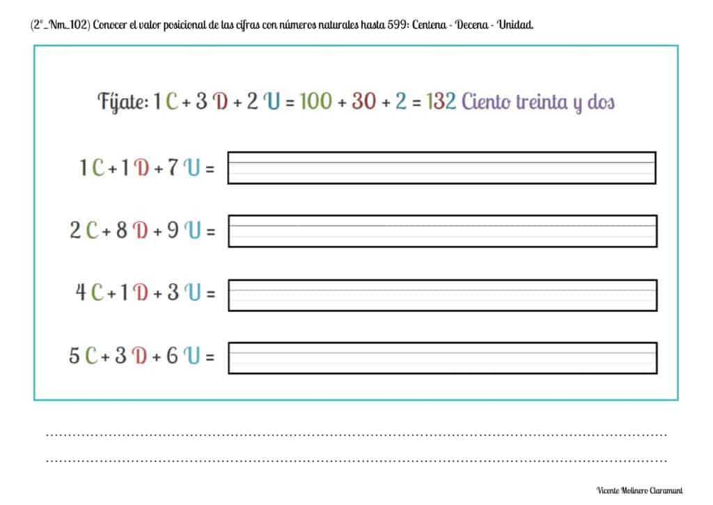 📚 Números del 500 al 600 📚 2º Educación Primaria