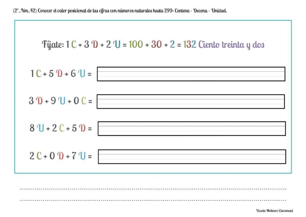 📚 Números del 200 al 300 📚 2º Educación Primaria