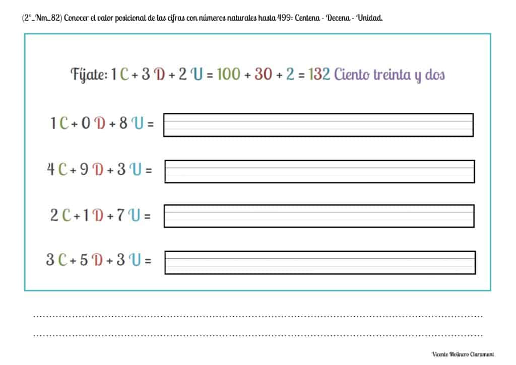 📚 Números del 400 al 500 📚 2º Educación Primaria