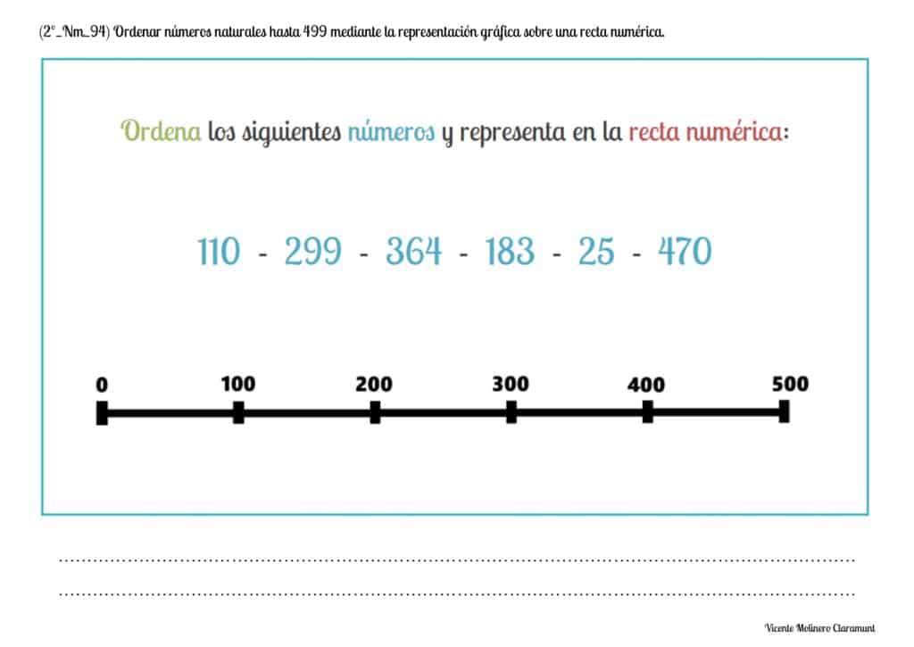 📚 Números del 400 al 500 📚 2º Educación Primaria