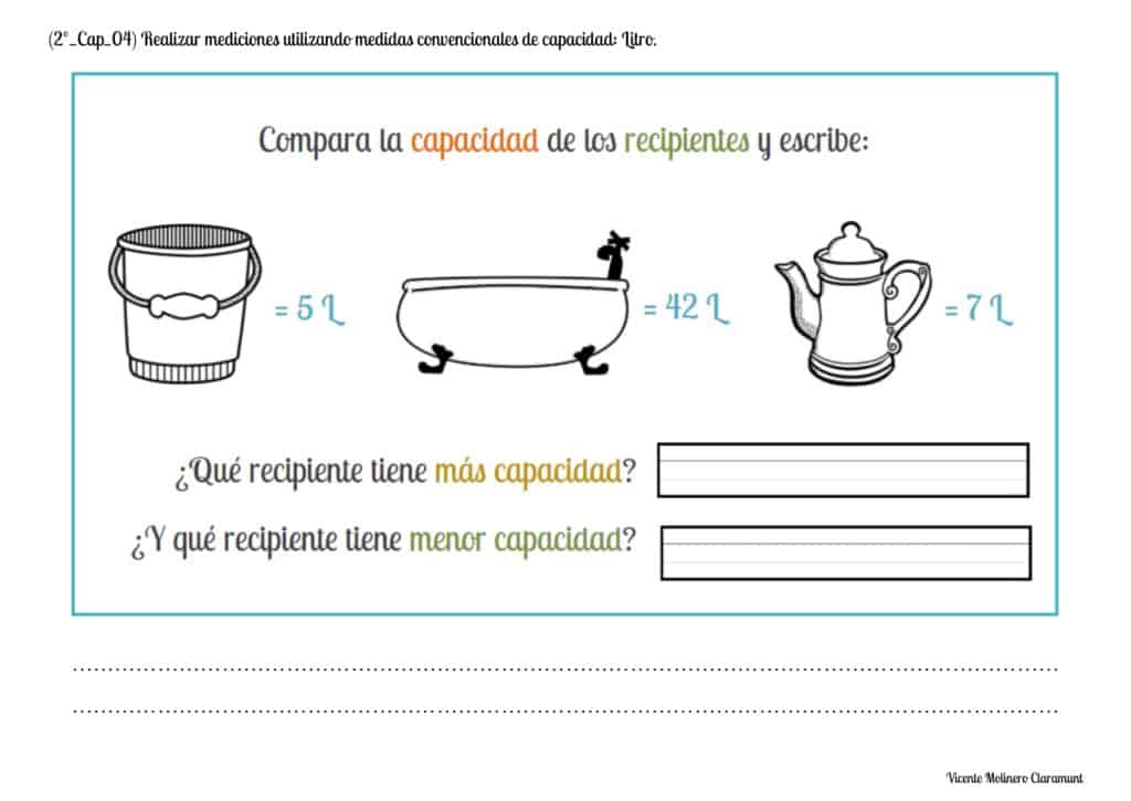 📚 Unidades de Capacidad 📚 2º Educación Primaria