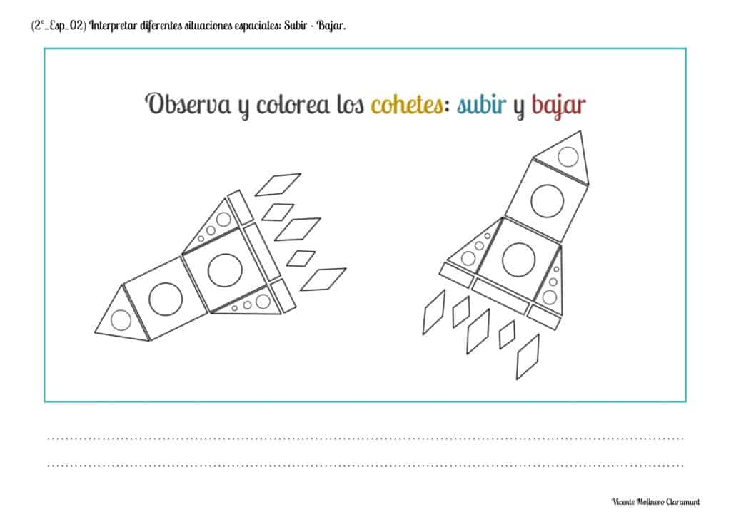 💙 ORIENTACIÓN ESPACIAL 💙 Segundo Educación Primaria (7 años)