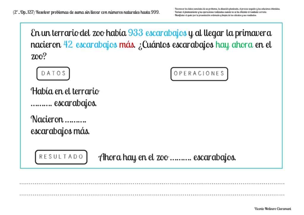 🔢 Problemas de Resta Sin Llevar hasta 99 🔢 Ejercicios PDF