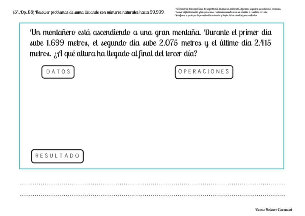 📚 Sumar 3, 4 y 5 Cifras 📚 3º Educación Primaria