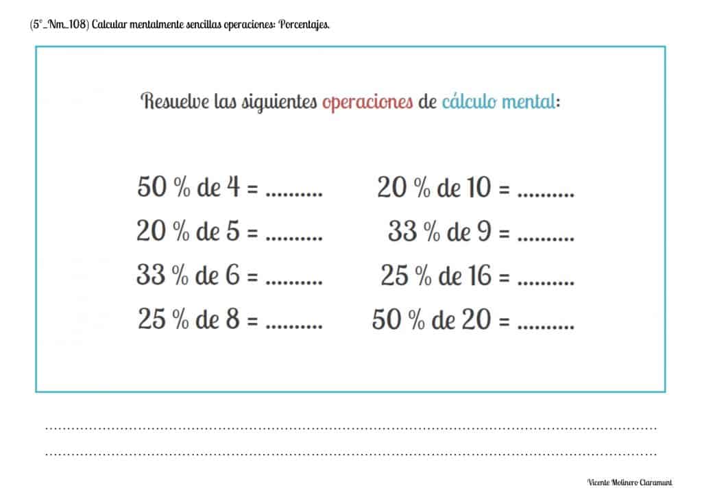 📚 Porcentajes y Proporcionalidad 📚 6º Educación Primaria