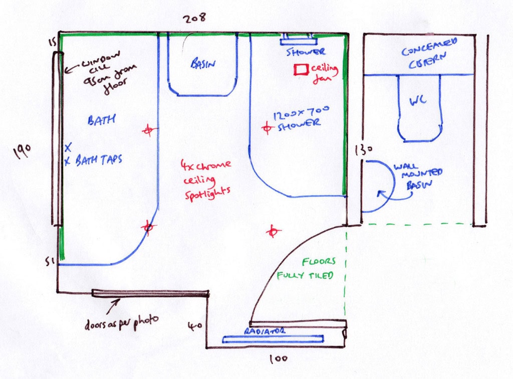 Compact Bathroom Floor Plans