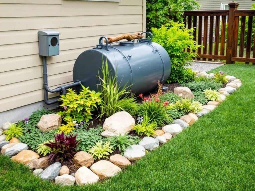 Landscaping Ideas to Disguise Your Bunded Oil Tank - Home In The Pastures