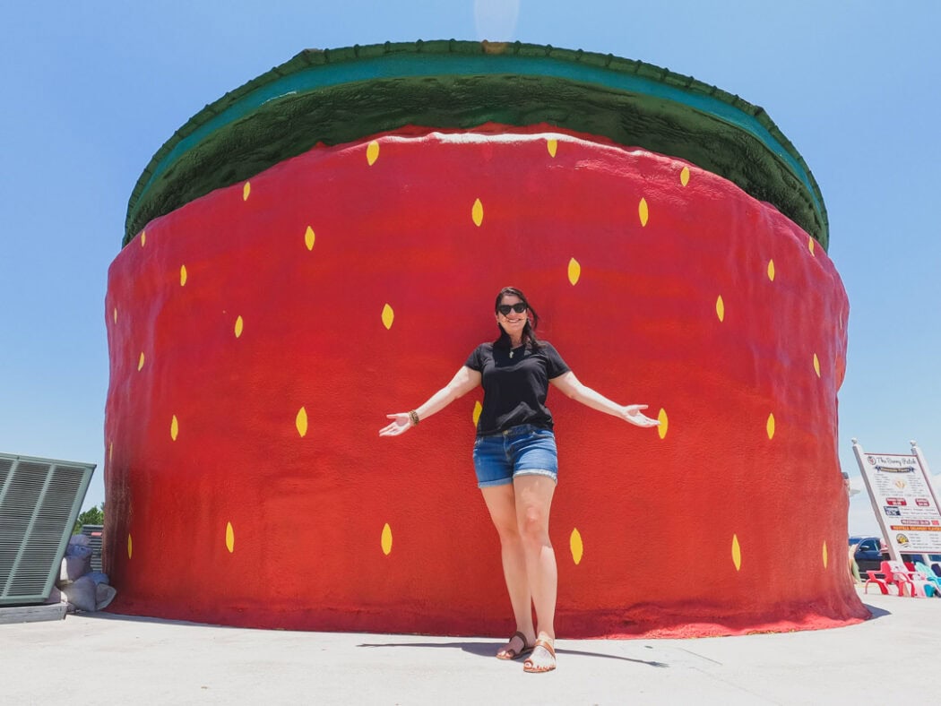 Here's Why You Gotta Visit The World's Largest Strawberry Building In NC