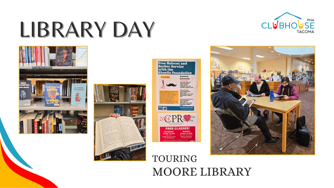 November 18th, 2024: Library Day at Moore - PHA Clubhouse Tacoma