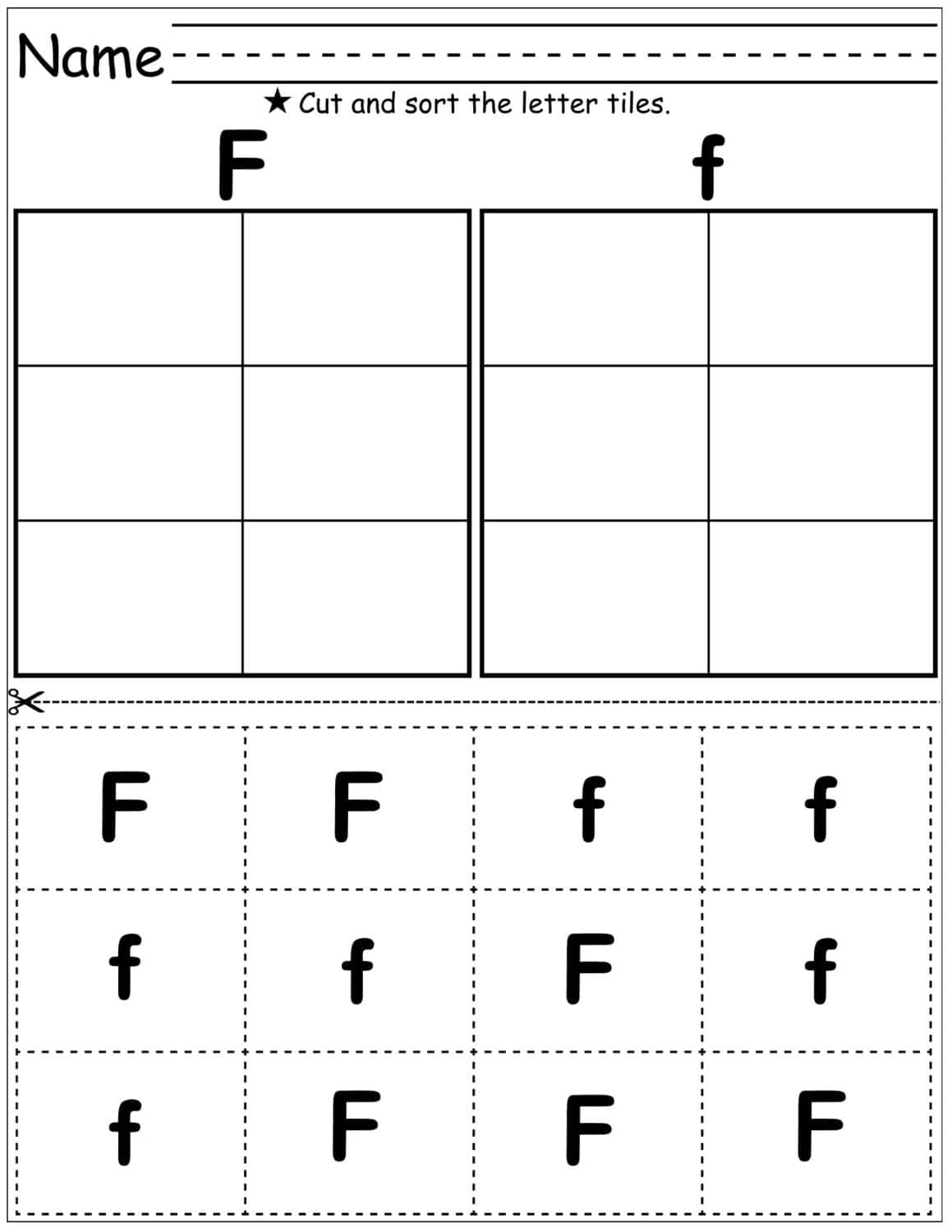 Free Printable Letter F Worksheets