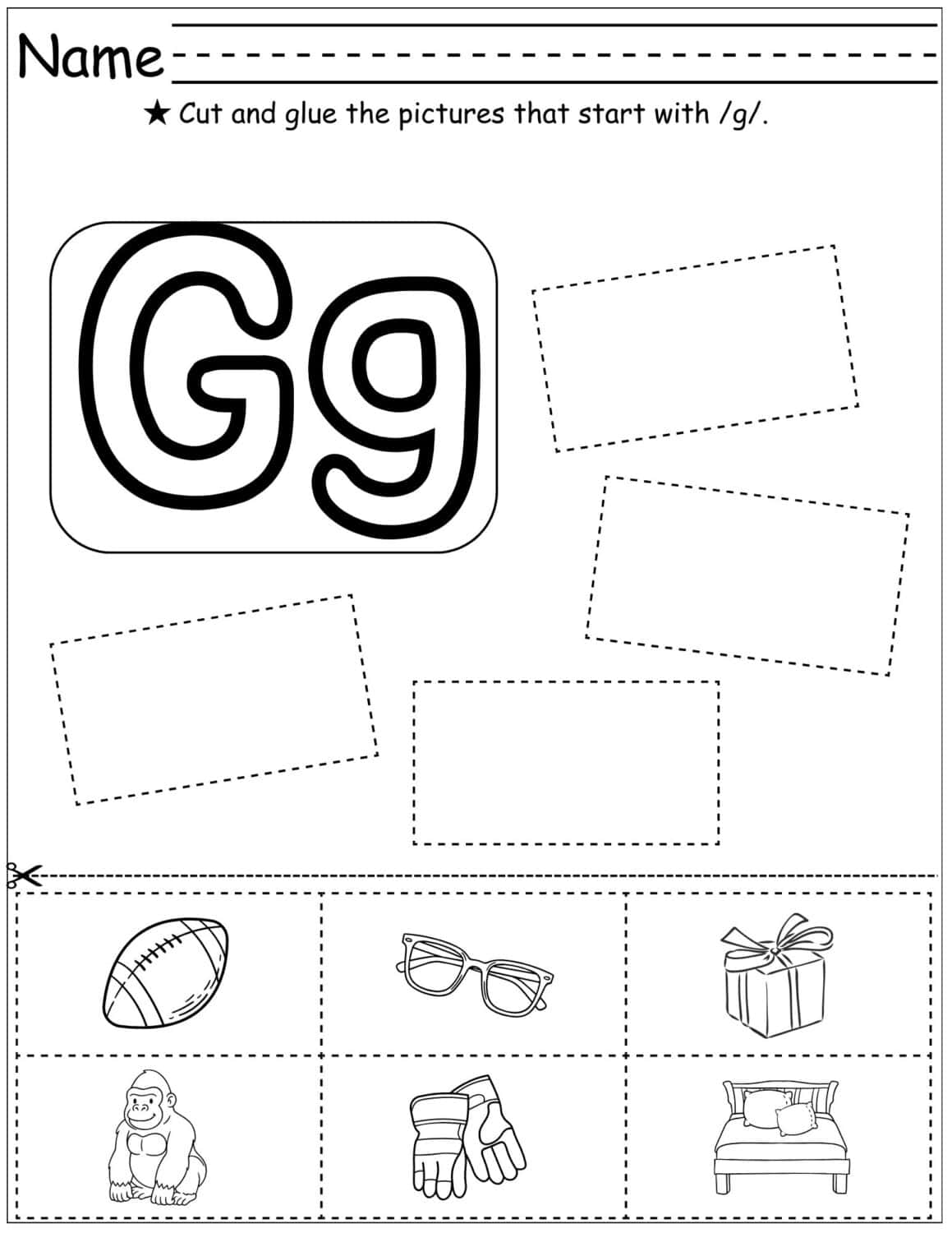 Printable Letter G Worksheets