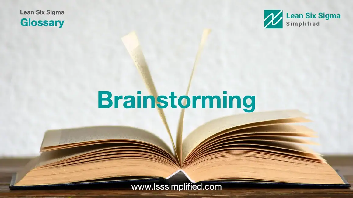 Brainstorming - Lean Six Sigma Glossary - LSSSimplified
