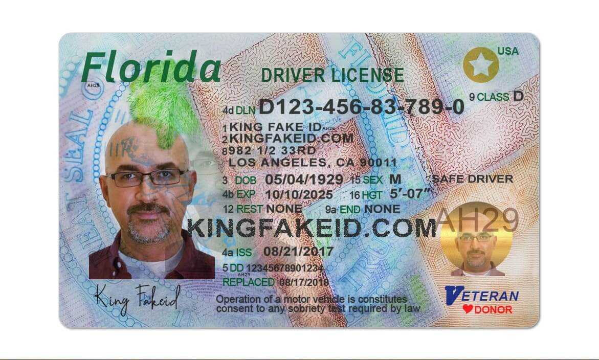 Florida Fake Drivers License - Scannable Fake ID