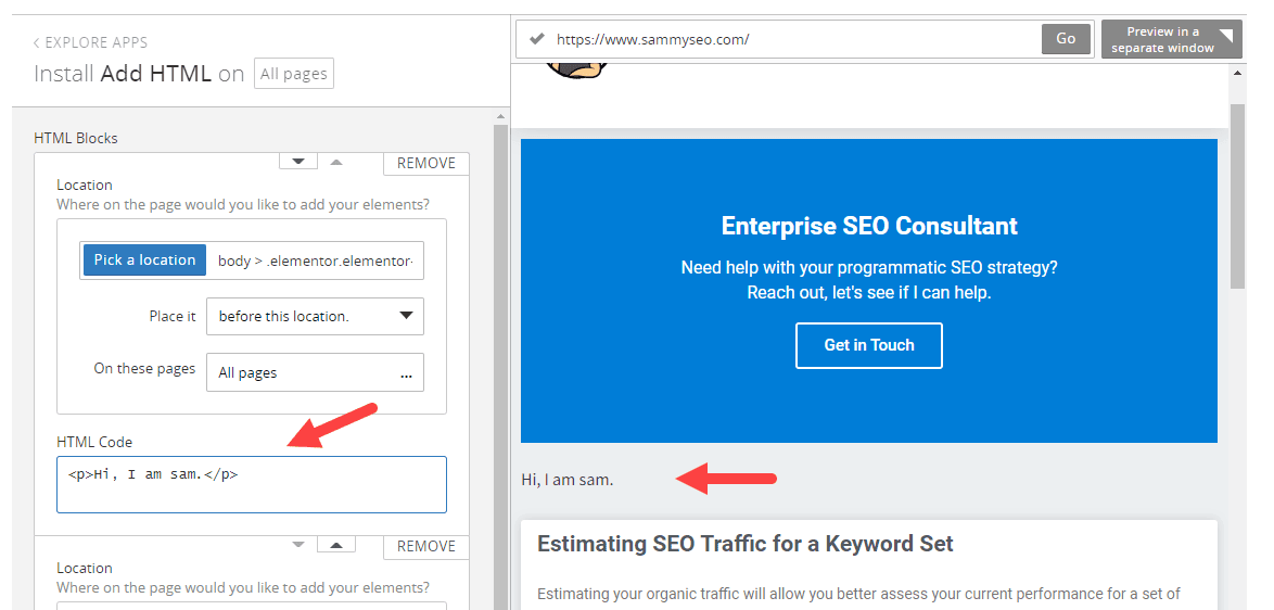 Injecting HTML Code “Server-Side” with Cloudflare | SammySEO