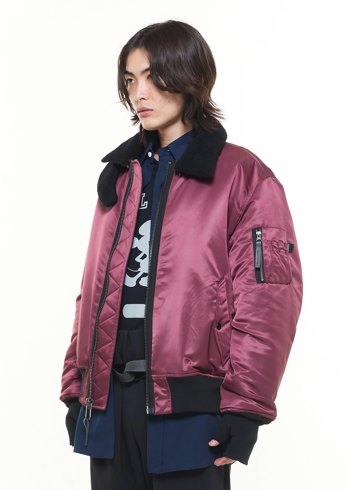 アームウォーマー MA-1 REV.F. ジャケット - グレー｜SHOOP ウェア