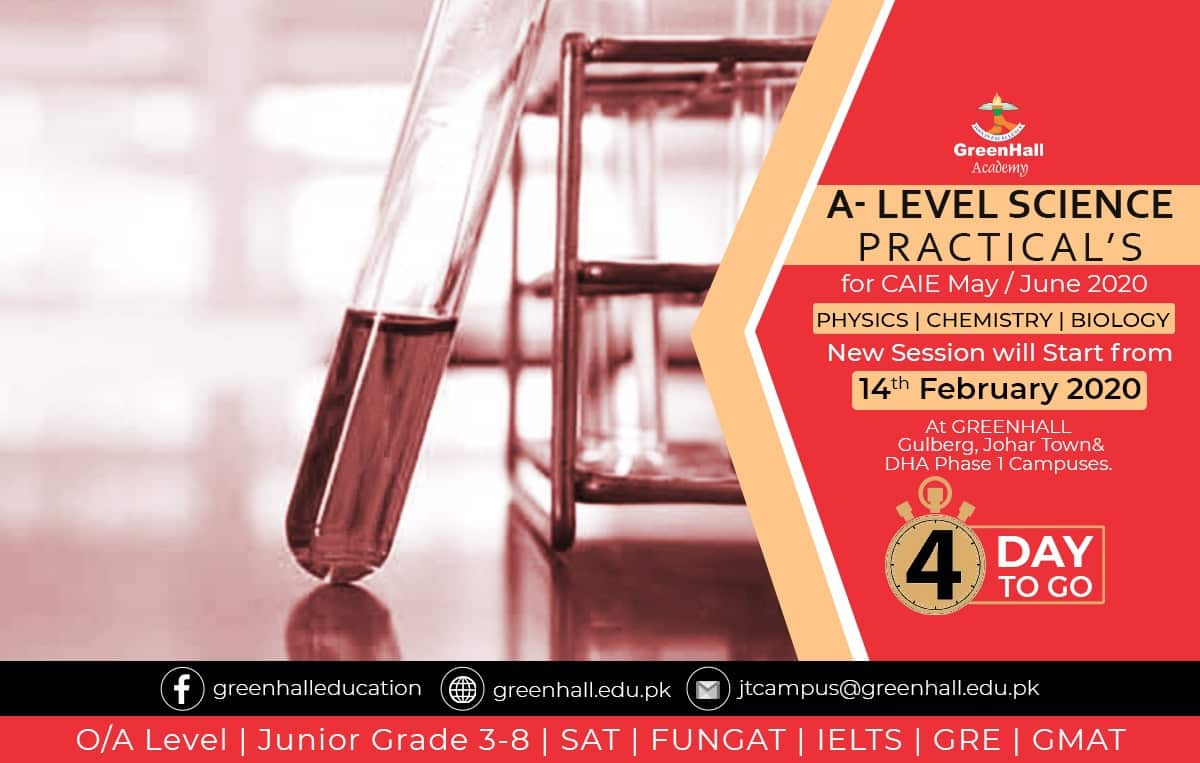 4 Days to go. AS & A-Level Science Practicals. Physics , Chemistry ...