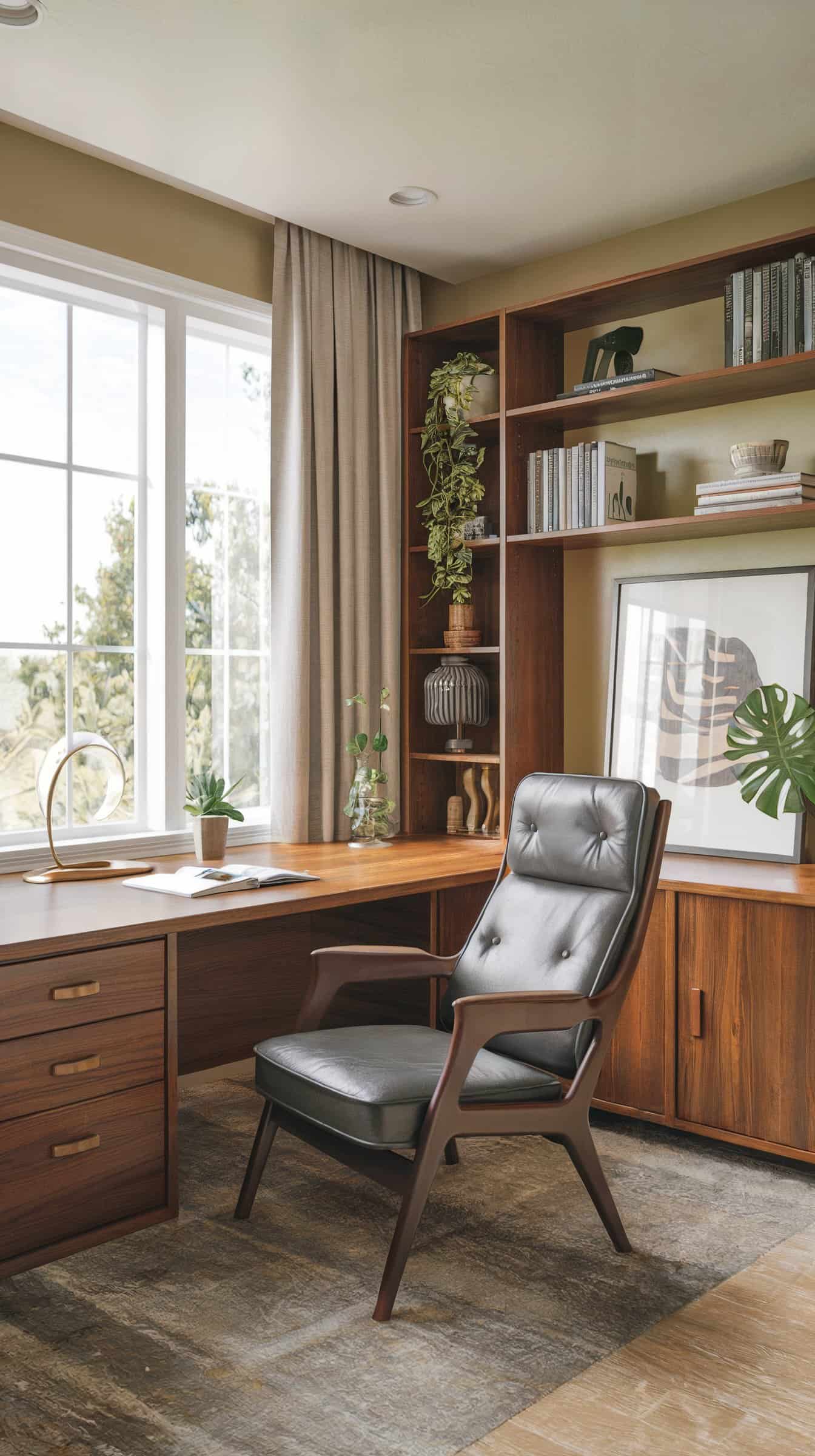 Simple Steps to Perfect Mid-Century Modern Office Style